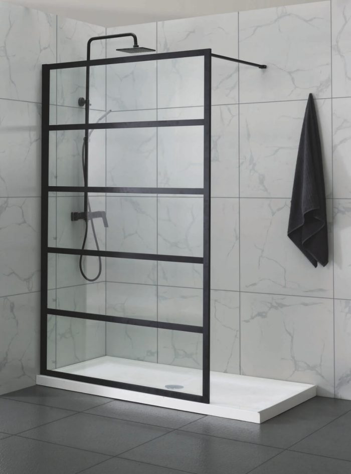 W02 – Walk-in Shower Screen – Covey Shower Door Canada
